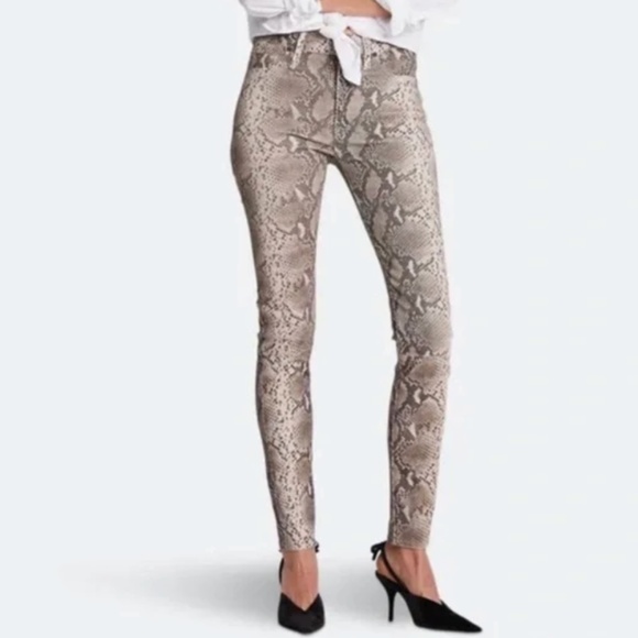 Hudson Jeans | Jeans | Barbara Super Skinny Jean Tan Python | Poshmark